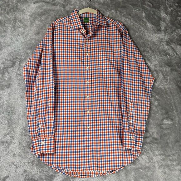 Sid Mashburn | Shirts | Sid Mashburn Gingham Shirt Mens L Blue Check ...